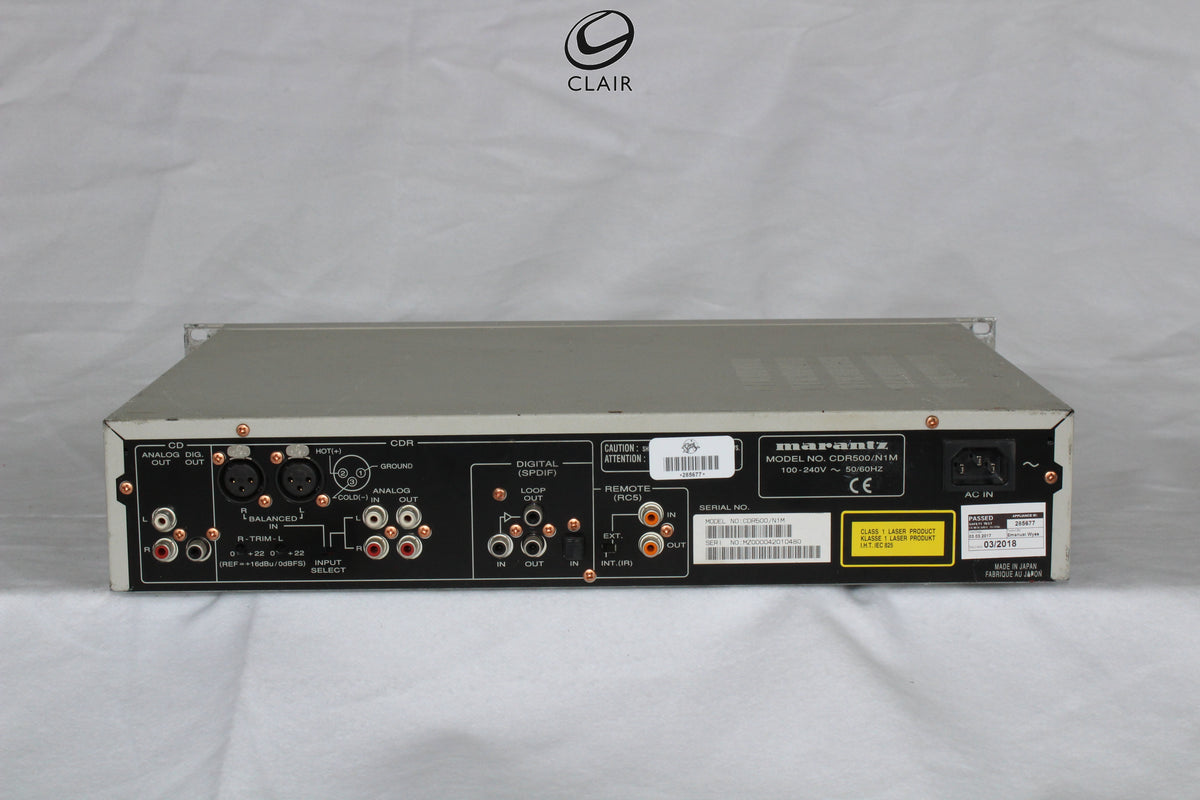 Marantz CDR500 Recorder – AudioRent Clair