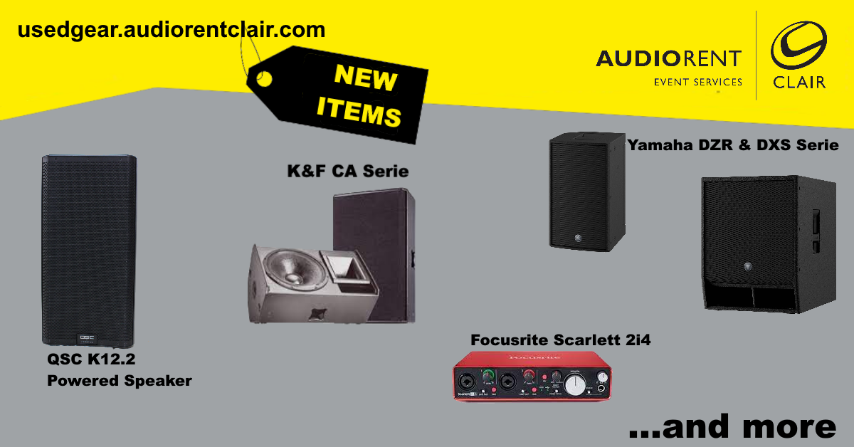 NEW ENTRIES – AudioRent Clair