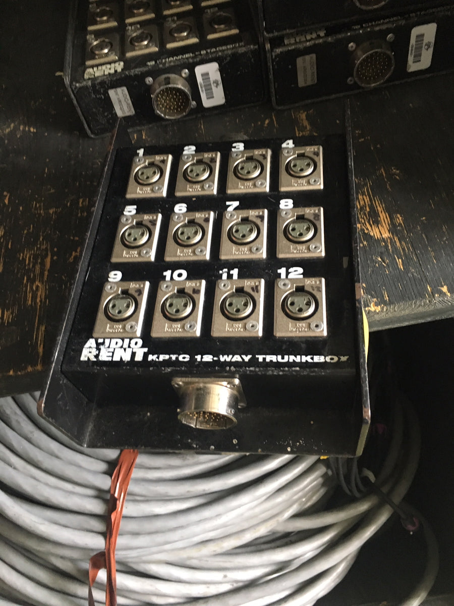 12-Channel disconnectable Stagebox with 2 connectors – AudioRent Clair