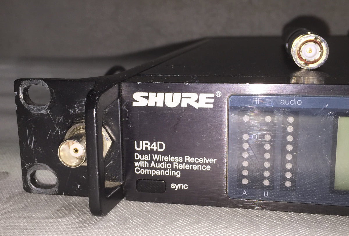 Shure UR4D+ - L3E Dual Receiver 638-698 MHz – AudioRent Clair